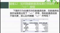 疑难12 如何隐藏数据透视表行字段中的加减按钮