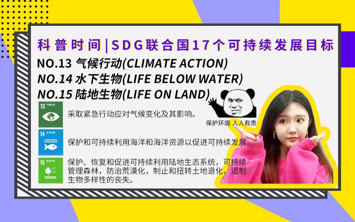 SDG | 联合国17个可持续发展目标:NO.13&NO.14&NO.15