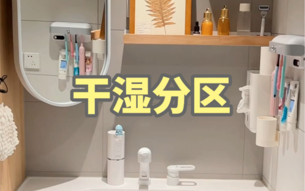 镜子对着卧室门的卫生间,干湿分离细节来啦