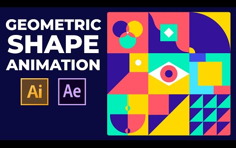 【AE教程|油管搬运|MG动画】MG绘制几何形状拆分