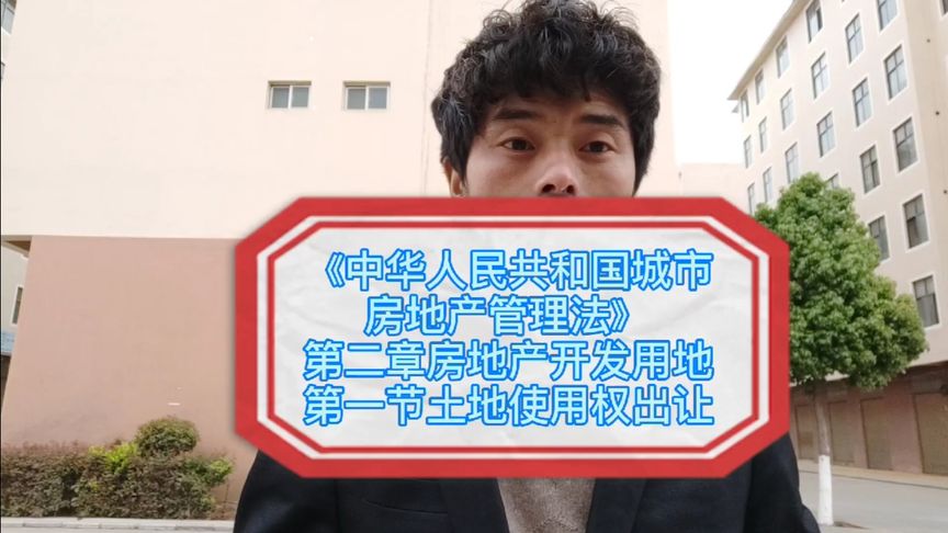 《中华人民共和国城市房地产管理法》土地使用权出让