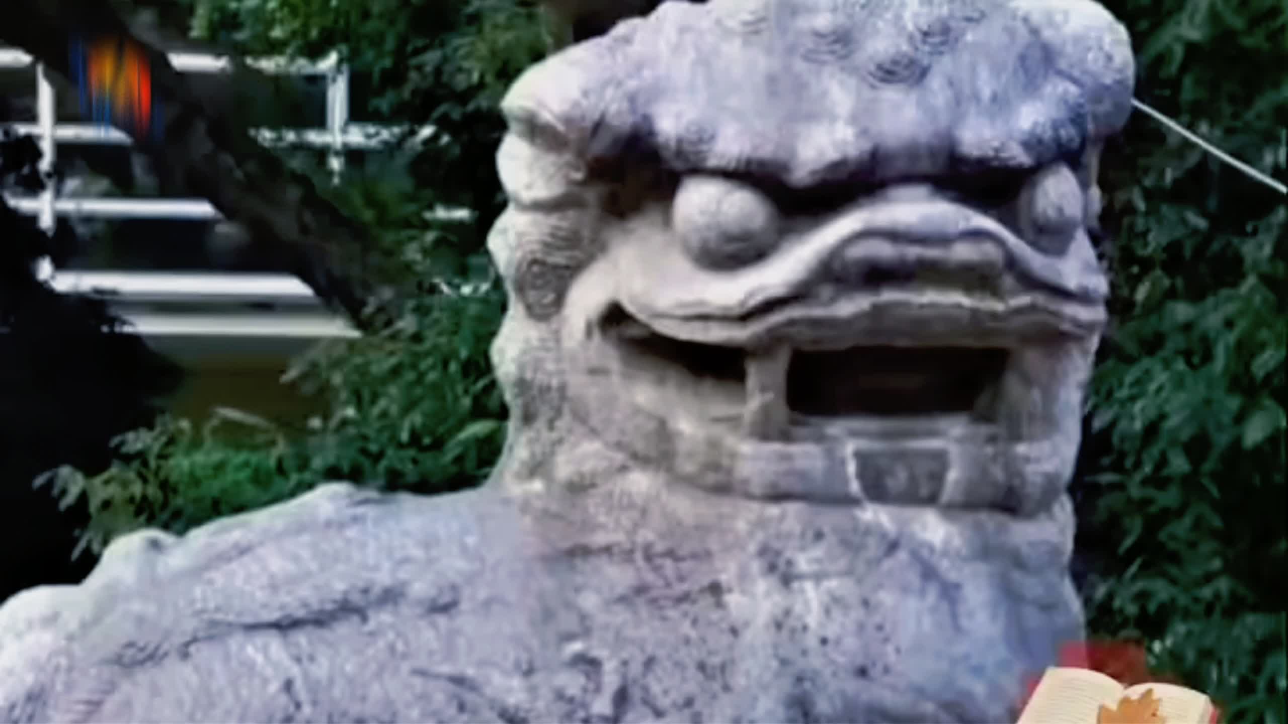 日本靖国神社门前的精美石狮居然是盗运我们的,#石狮子 #国宝不愧是...