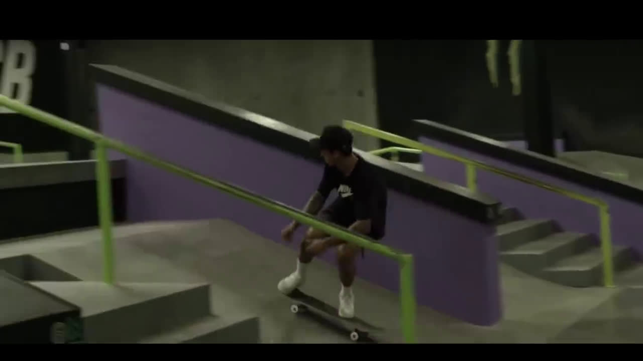 【滑板】世界排名第一的滑板运动员 Nyjah Huston 2016最佳滑板视频...