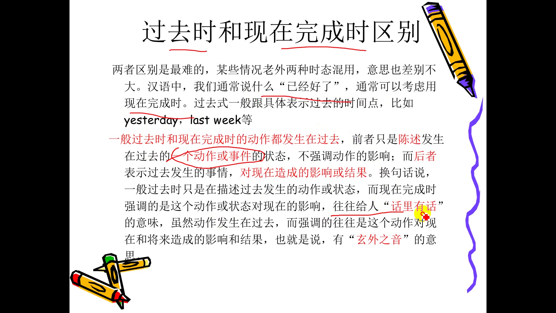 过去时和现在完成时