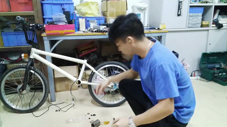 自行车改装电动车之路,中轴牙盘与后轴牙盘的关系,弄不好老掉链