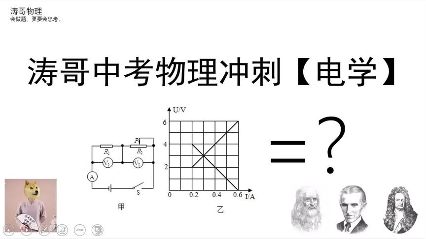 【涛哥物理】中考物理冲刺——电学,电路元件的伏安特性曲线