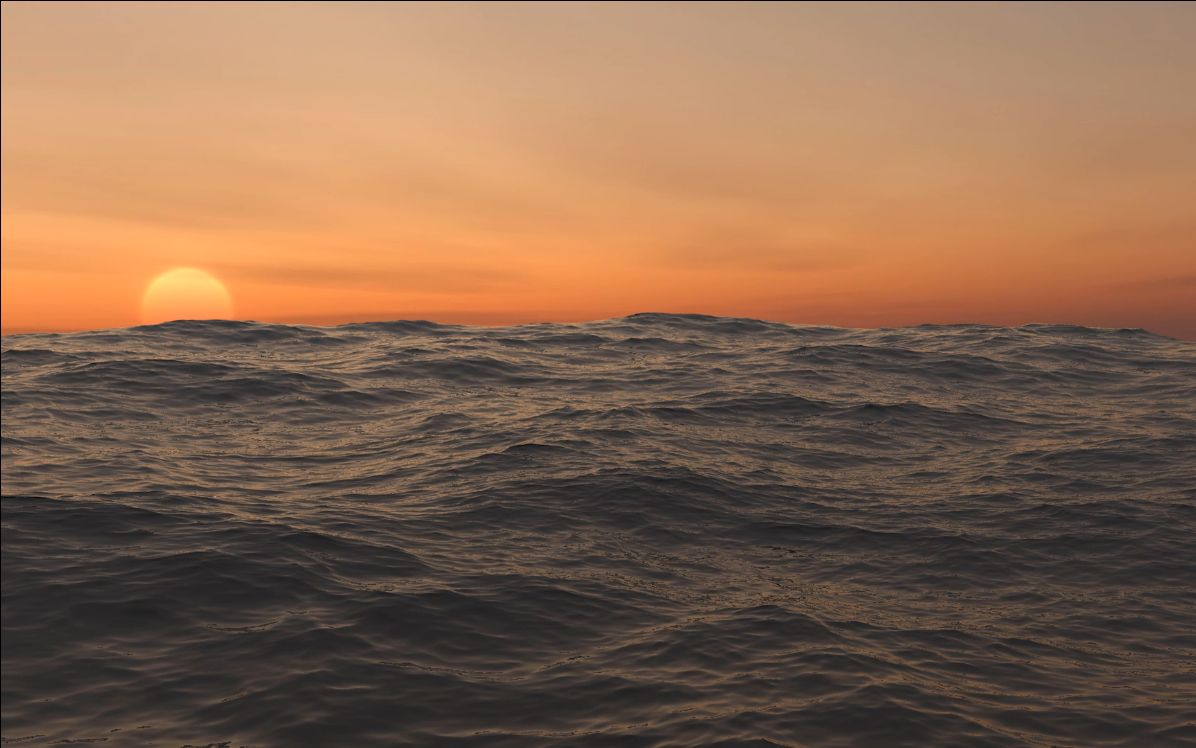 如何用C4D制作海面效果?