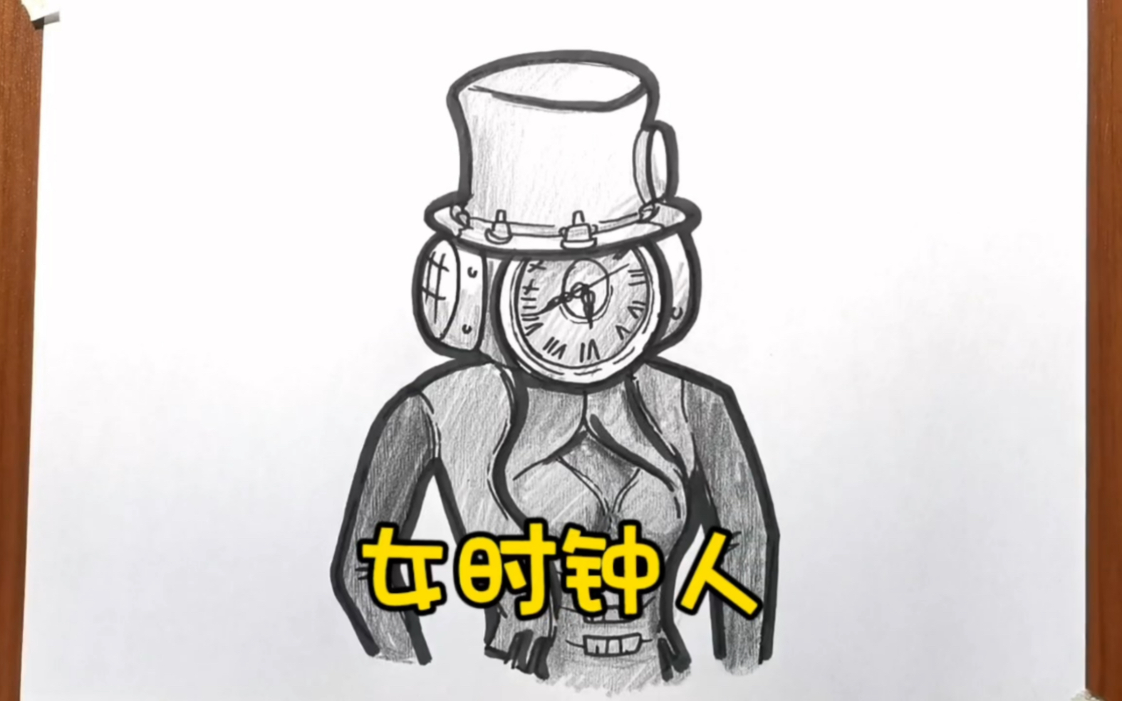 第5期|手绘漂亮女时钟人,你喜欢吗?
