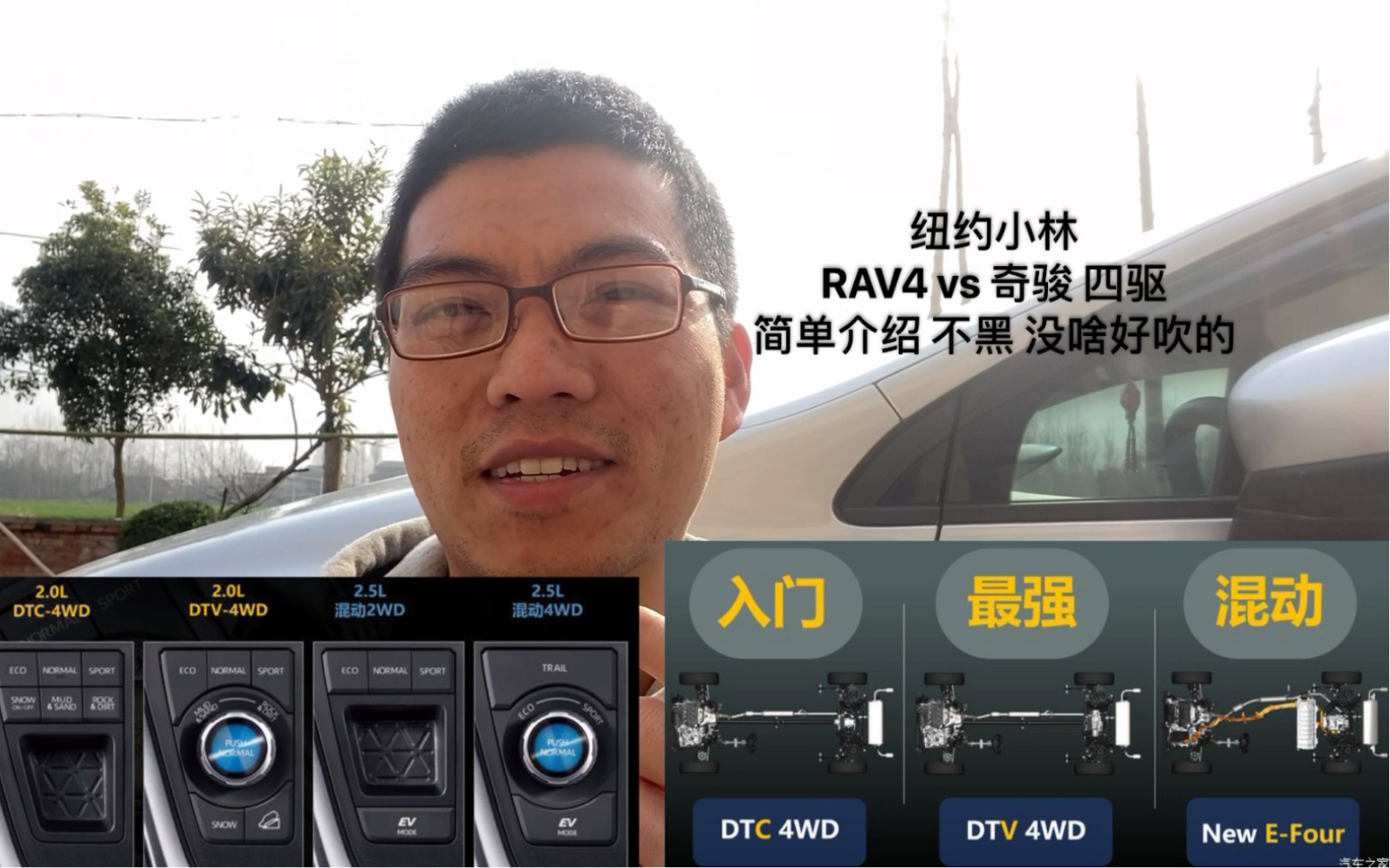 2020荣放四驱系统混动不能越野!简单介绍草根车主