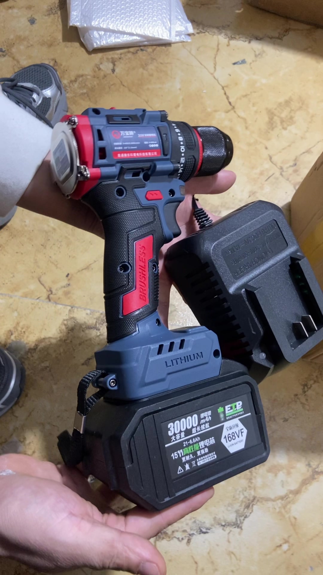 捡漏了!锂电工具锂电钻处理了!大功率锂电钻#锂电钻#锂电池#锂电...