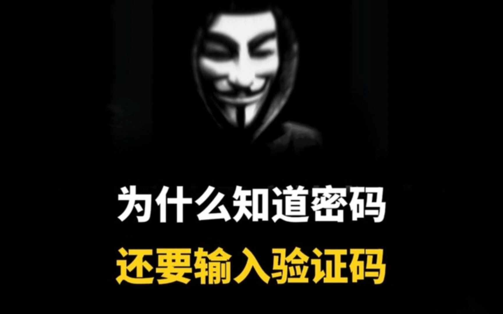 为什么知道密码,还要输入验证码?