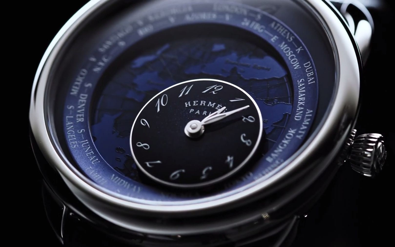 爱马仕全新世界时手表“漫游时光”腕表,技术与美学的巧妙结合