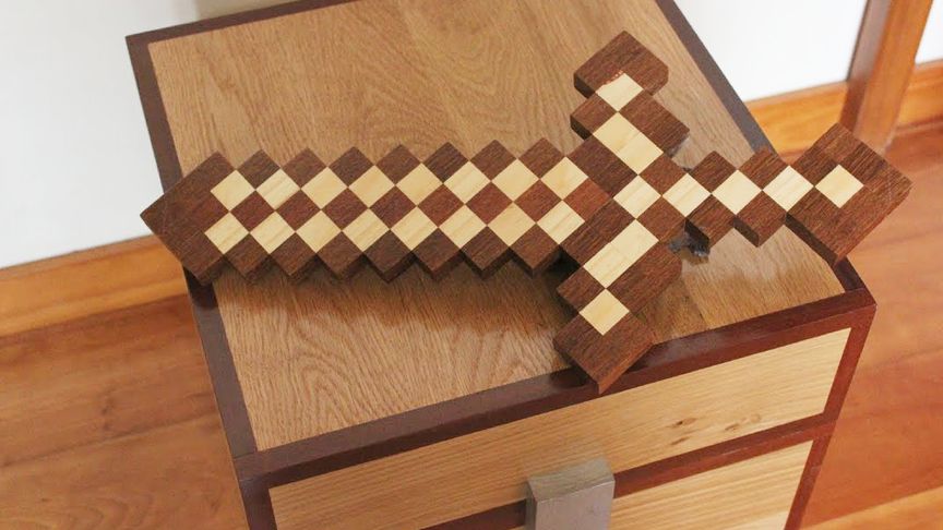 看看如何在现实中制作我的世界里的木剑