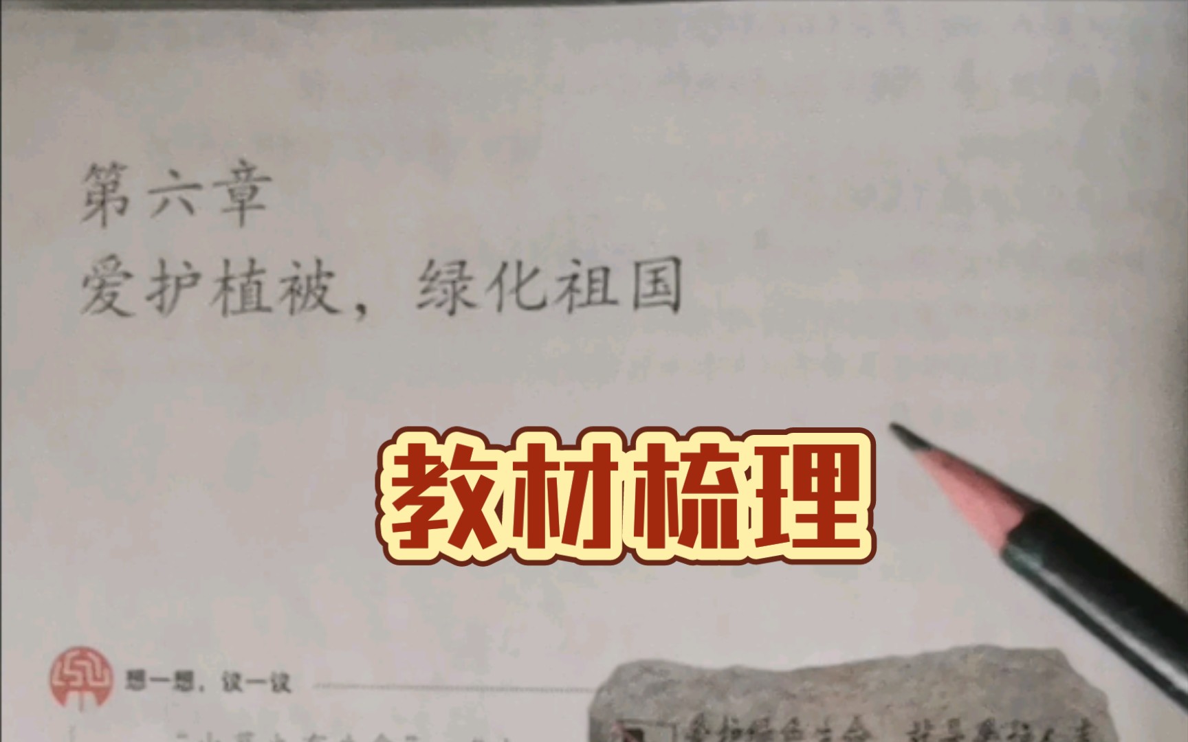 教材梳理//第六章 爱护植被,绿化祖国(人教版初中生物七年级上册)