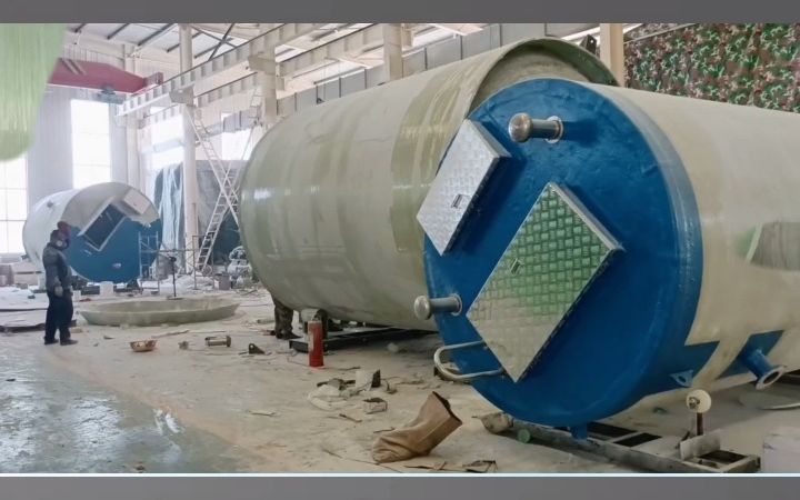 一体化预制泵站厂家 定制生产 安装 #一体化预制泵站 #玻璃钢净化塔#...