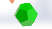 亦明图记:SolidWorks建模,五边形正十二面体,重点是拉伸尺寸和拔模...