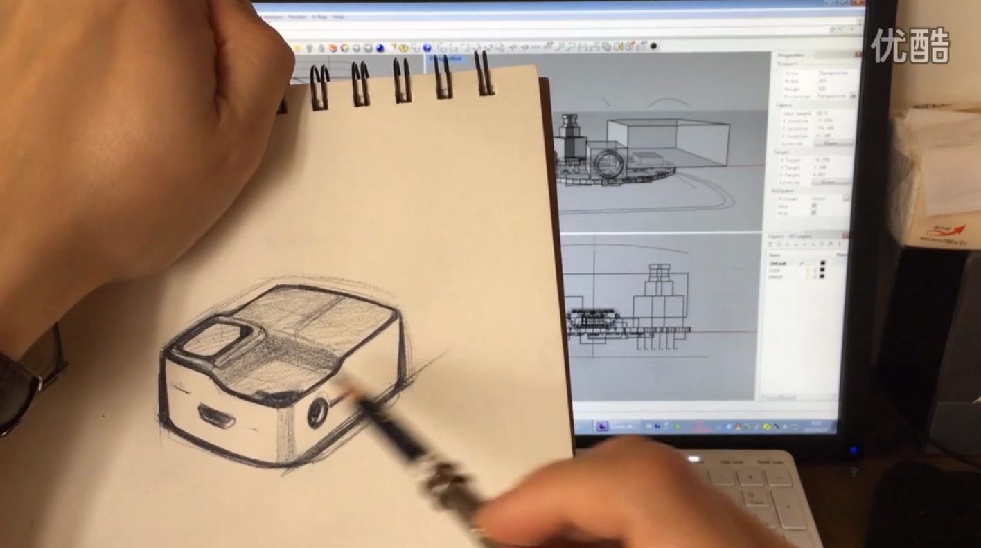 肌电信号采集器工业设计与建模实录04-想哥的工业设计