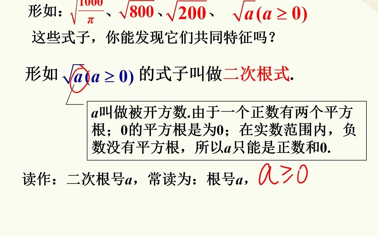 沪科版数学八年级上16.1 二次根式