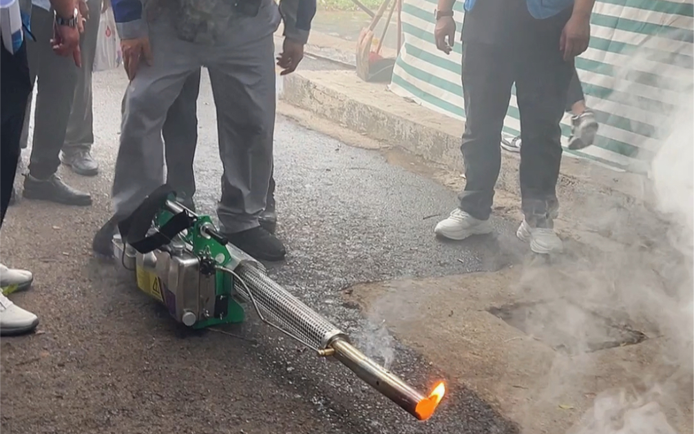 消杀设备烟雾机操作中着火了怎么办?#消杀设备#热烟雾机#四害消杀#...