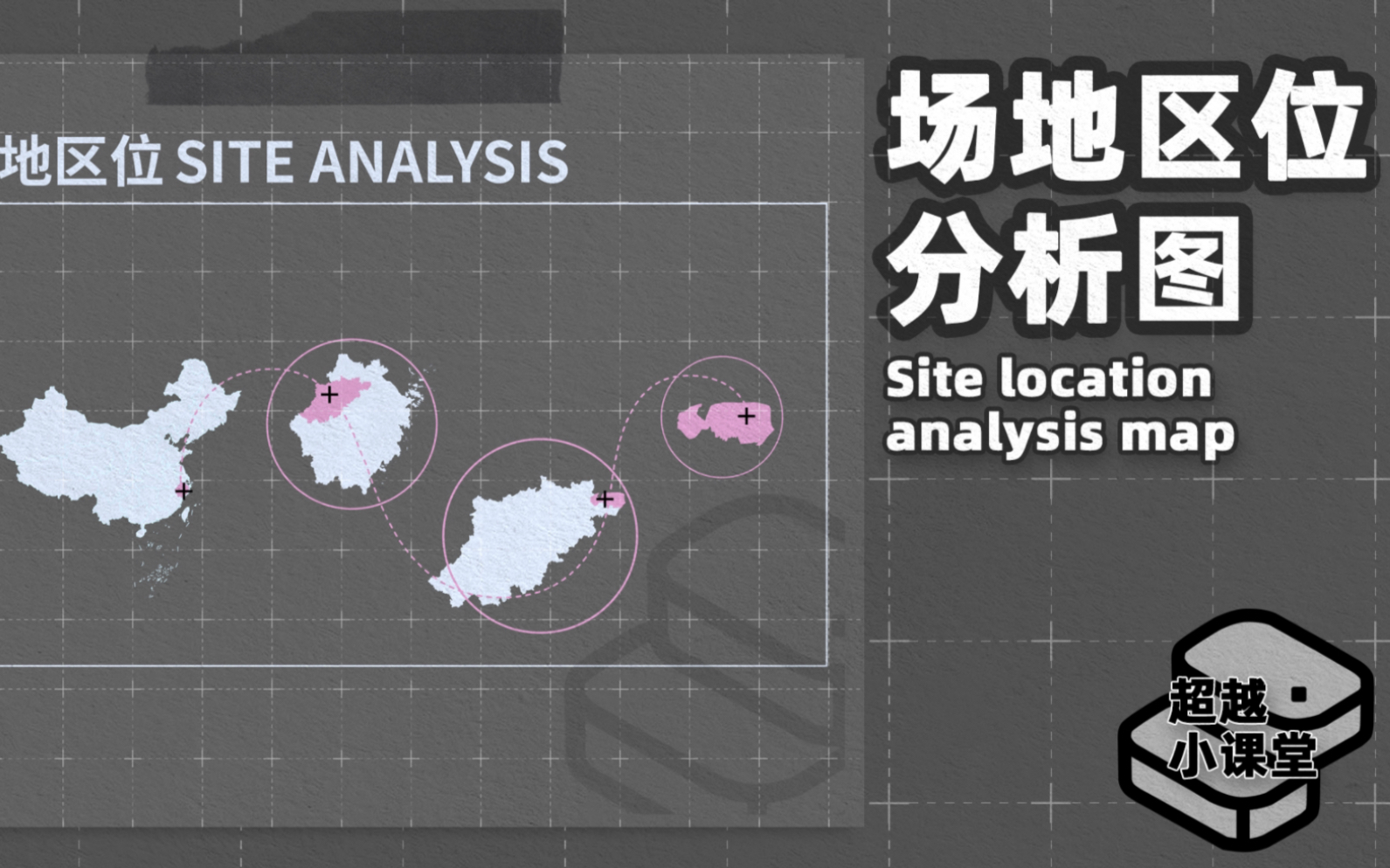 环艺场地区位分析图保姆教程