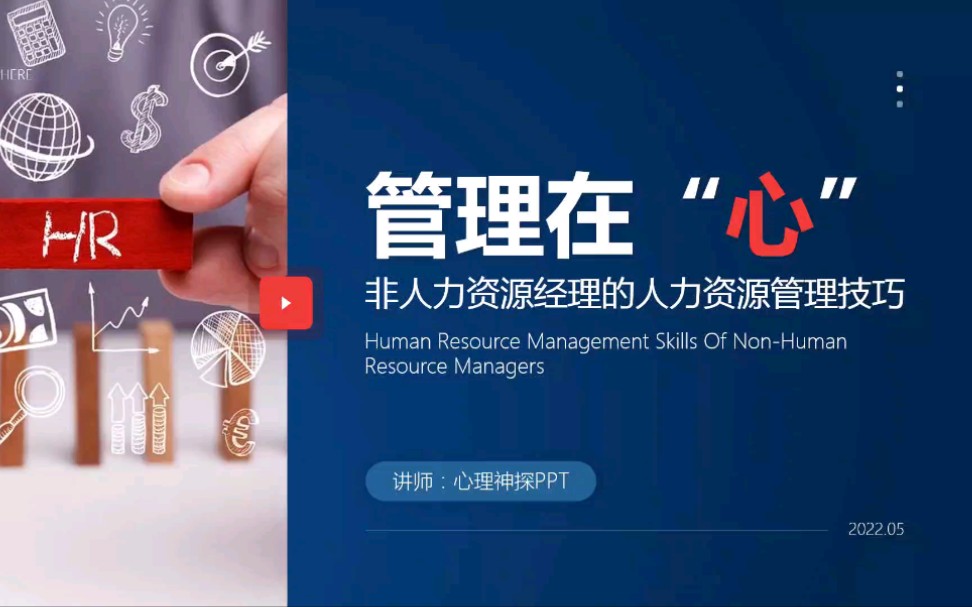 公司内训课程之非人力资源经理的人力资源管理培训,精美PPT课件