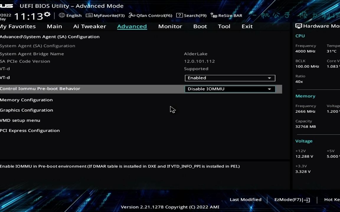 华硕H610M-K设置开启CSM-用于安装Windows7x64准备篇