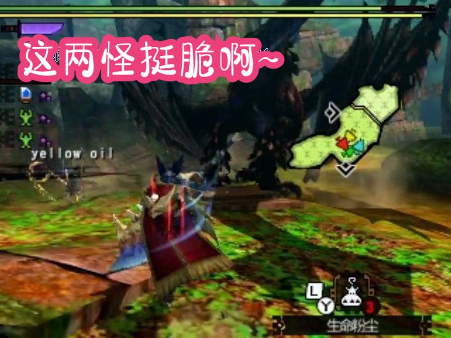 怪物猎人4g:所剩寥寥无几的3ds联机视频喽喂儿!四人共斗140级千仞龙...