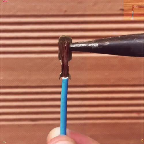 年老电工压接卡簧端子技巧