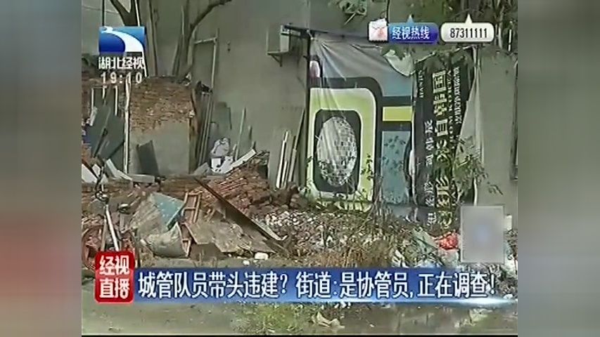 城管队员带头违建?街道:是协管员,正在调查!