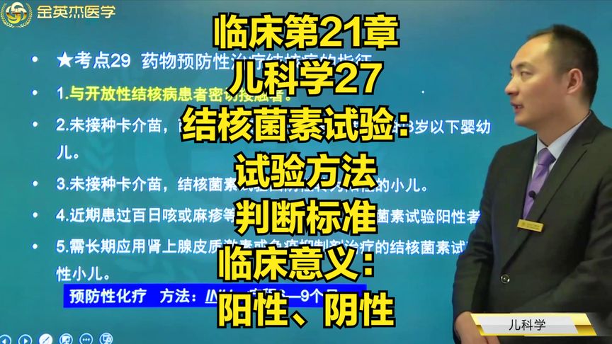 儿科学27结核菌素试验:方法,判断标准,临床意义:阳性、阴性