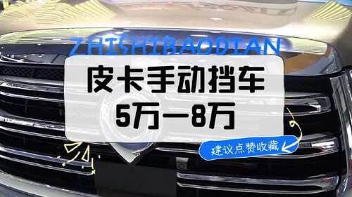 5-8万买皮卡还选手动挡?这些硬核车型让你赚翻!