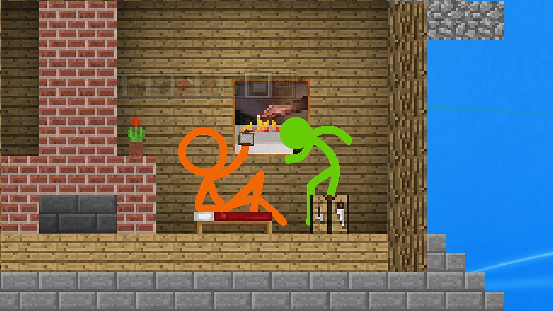 animation vs minecraft 当火柴人遇上我的世界