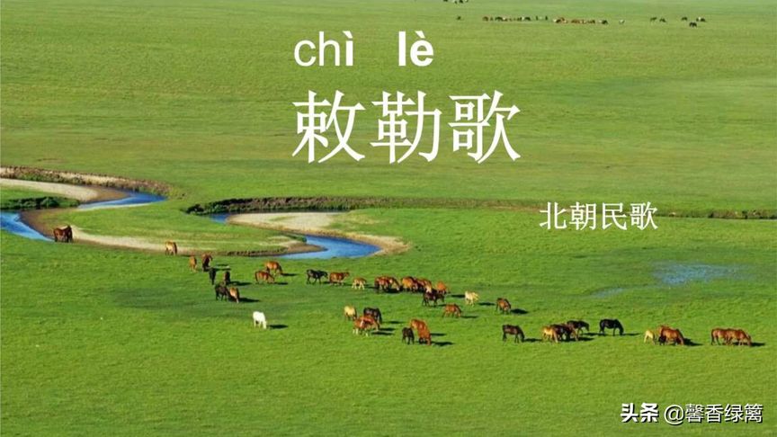 古诗朗诵《敕勒歌》