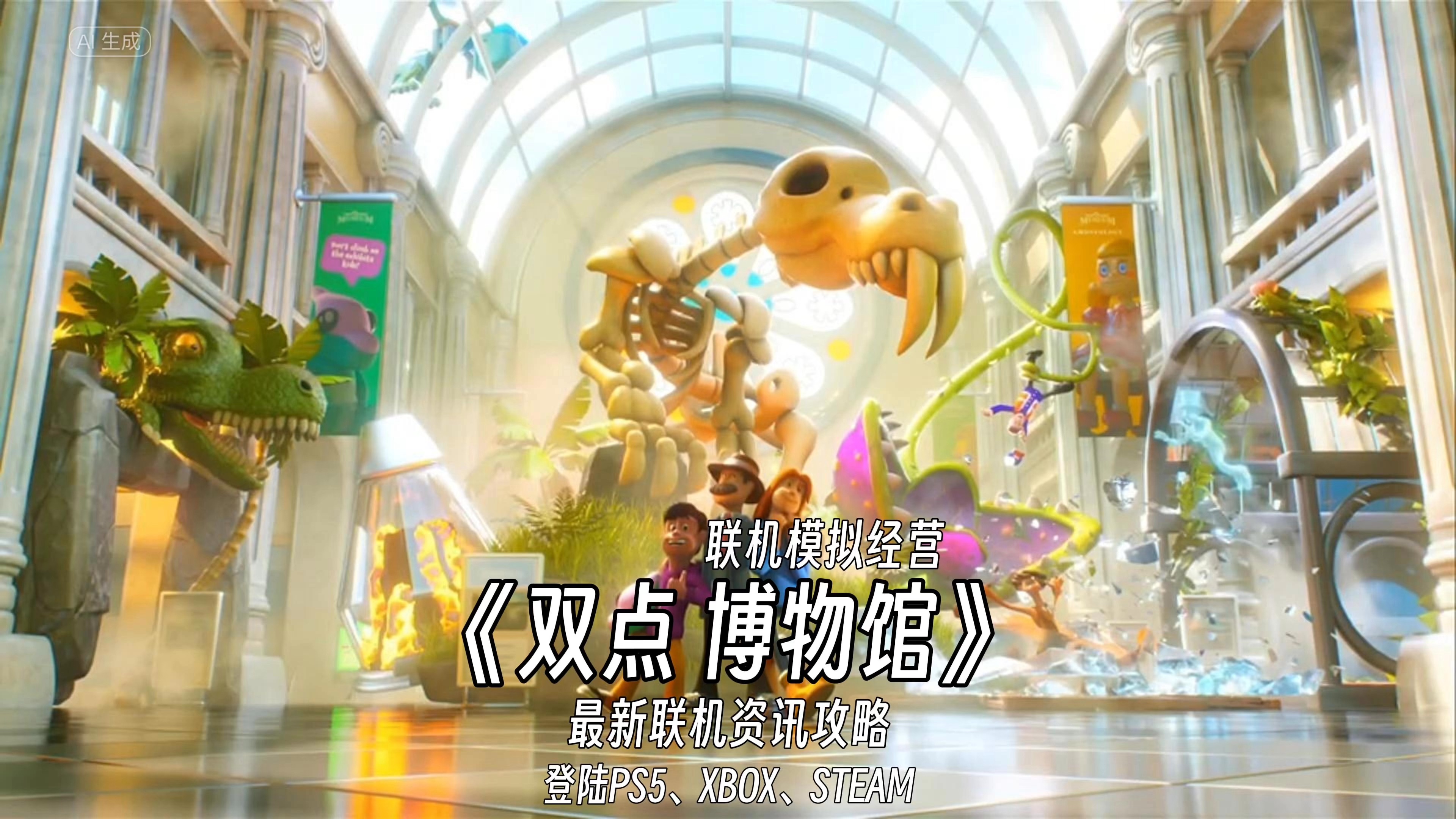 2025年最佳联机合作模拟经营游戏《双点博物馆》正式发售