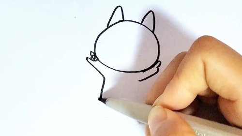 3624. 这得意的小表情,创意简笔画,动画人物简笔画,儿童画