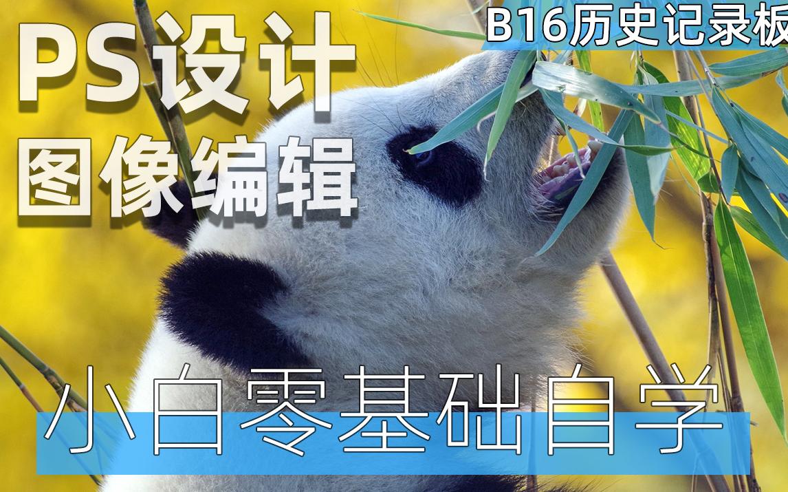 b16历史记录面板 图像编辑 PS自学基础课程 photoshop教程 平面设计...