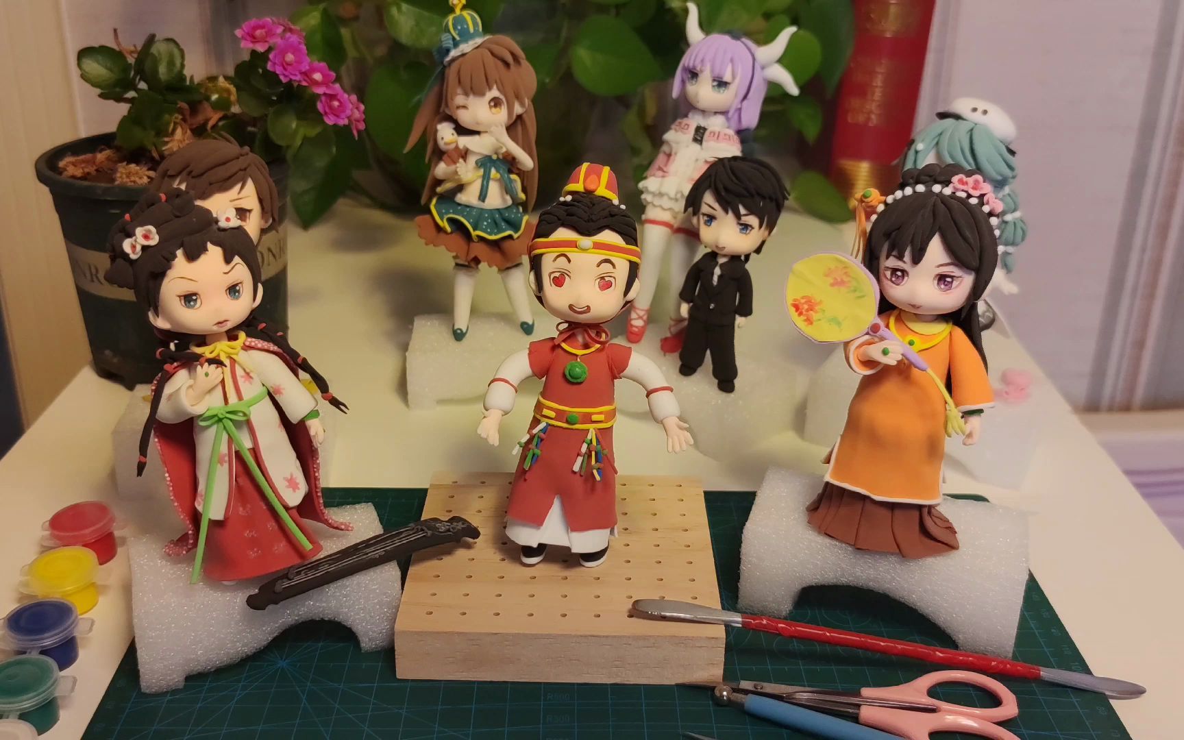 红楼梦人物设计 黏土手办手工成品