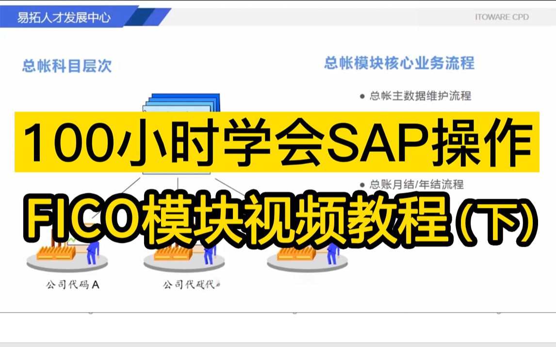 易拓SAP培训 100小时学会SAP操作 FICO模块视频教程(下)
