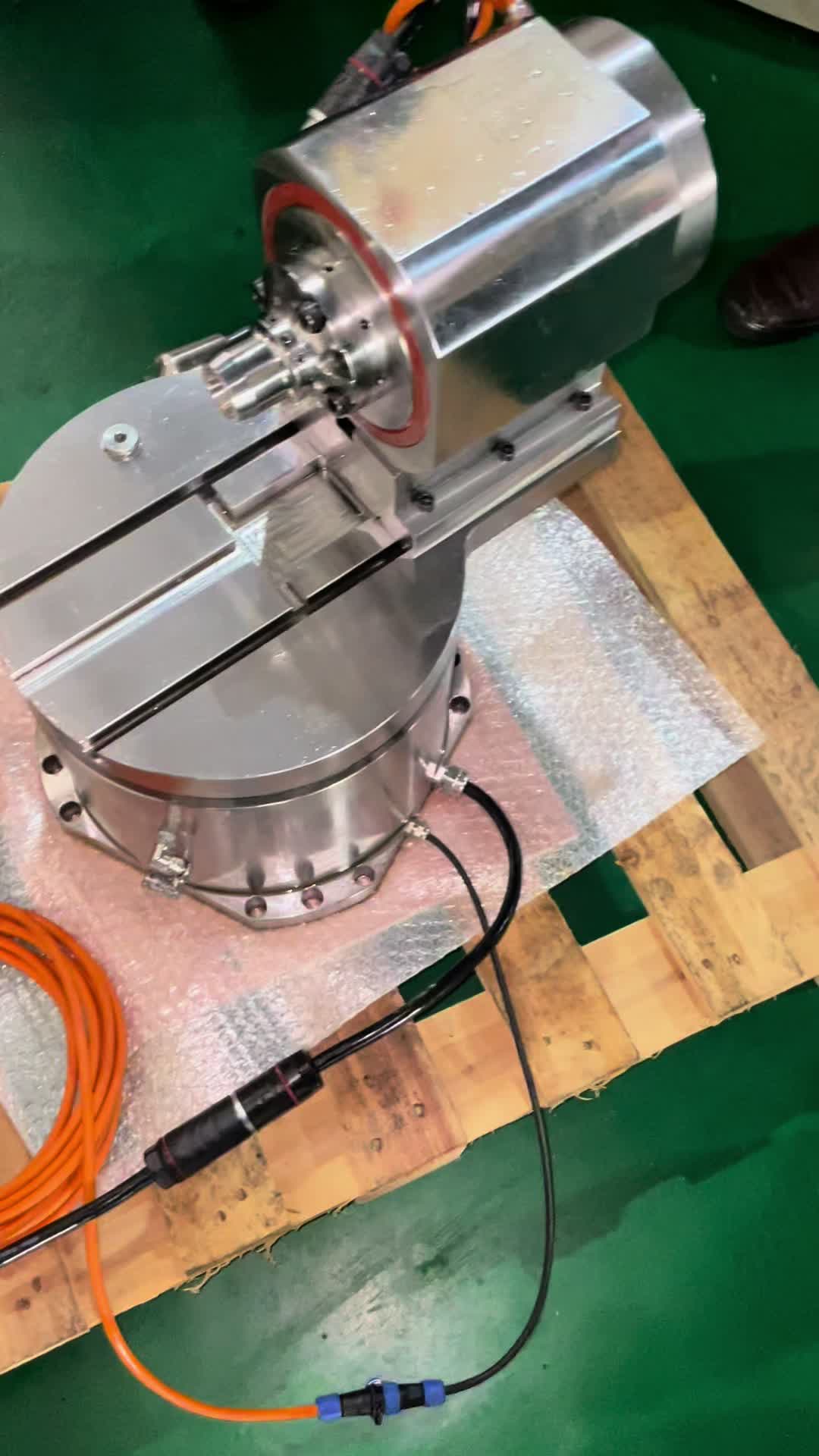 肖步林A C轴DD马达 重复定位精度测试 客户现场验收合格#机械 #机械...