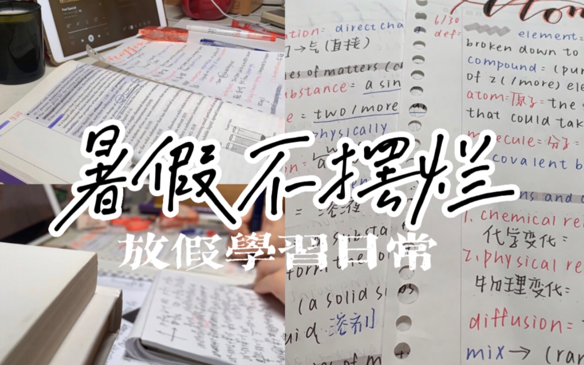 心里的火永远不灭|准初三人的暑假不颓废计划|study with me|