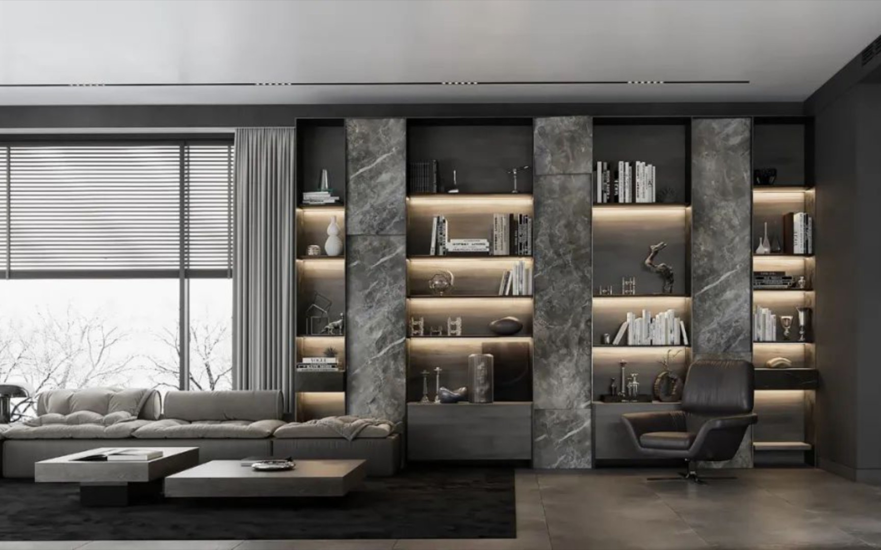 乌克兰基辅室内设计事务所SAO作品 极简高级灰