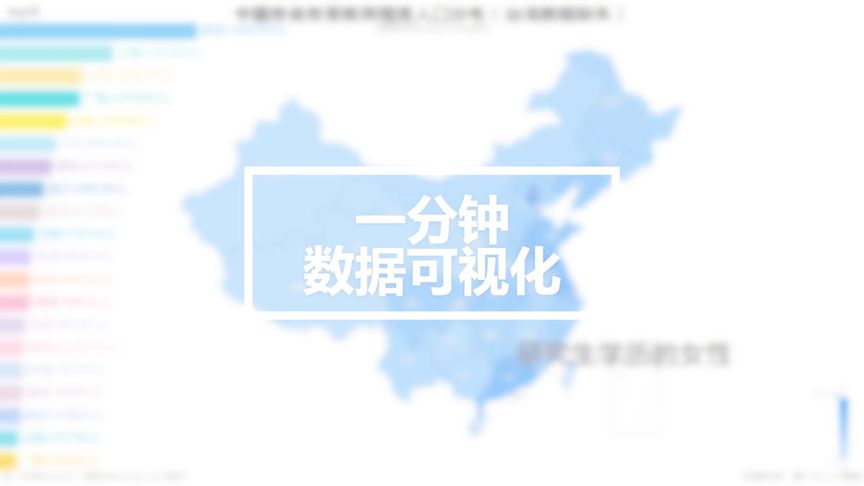 教你一分钟制作数据可视化