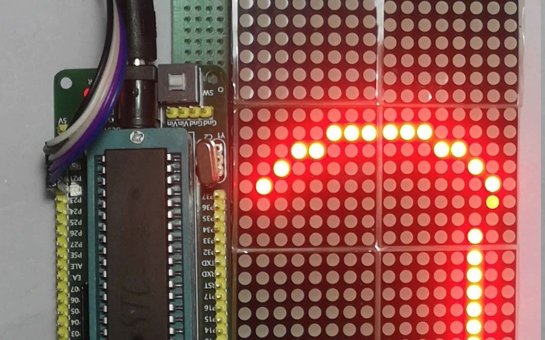 单片机16X32点阵显示屏 51单片机 或 STM32单片机 嵌入式开发 (适合...