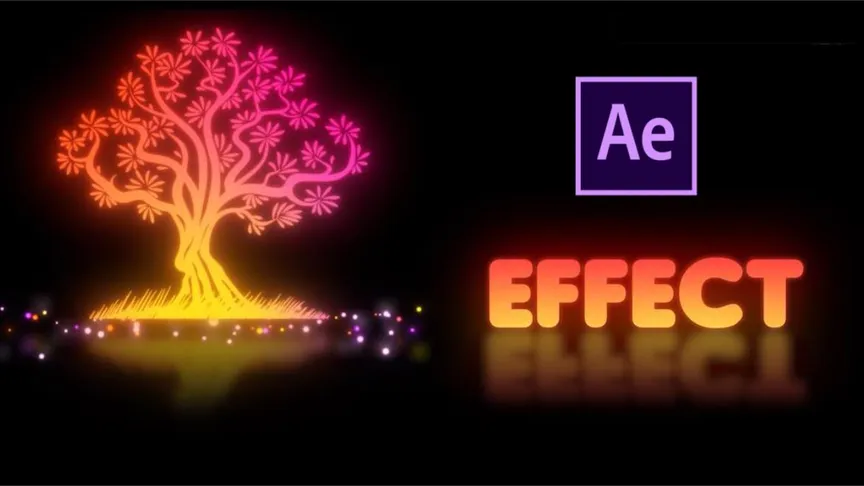 【AE教程】这浪漫AE粒子生长动画,看完就会了