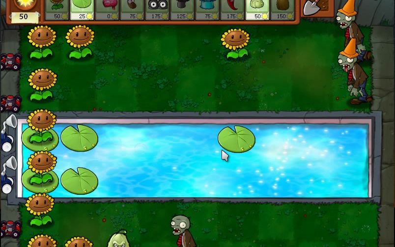 植物大战僵尸β版7-4(头脑风暴)