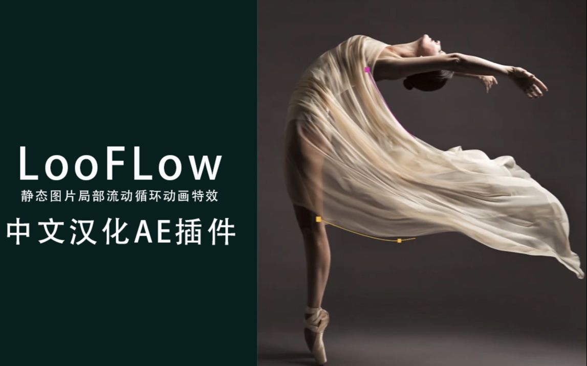 图片还能这么玩?AE特效插件-LoopFlow,静态图片转动态,轻松快速几步...