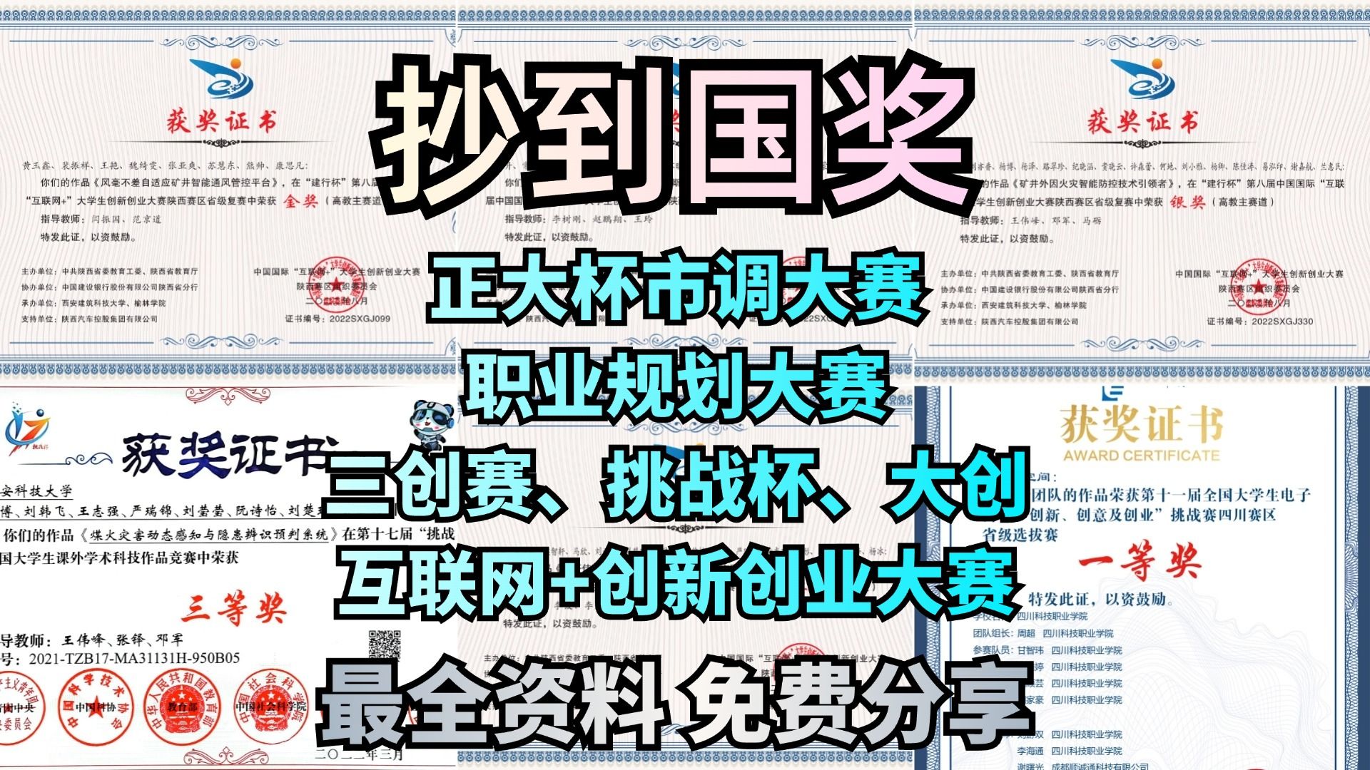 ...做怎么办?正大杯市调大赛不知道怎么做?三创赛的商业计划书不会写...