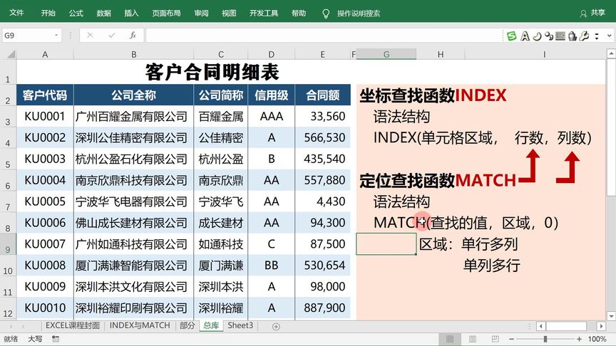 做了多年财务经理如果不会使用EXCEL坐标查找函数INDEX真说不过去