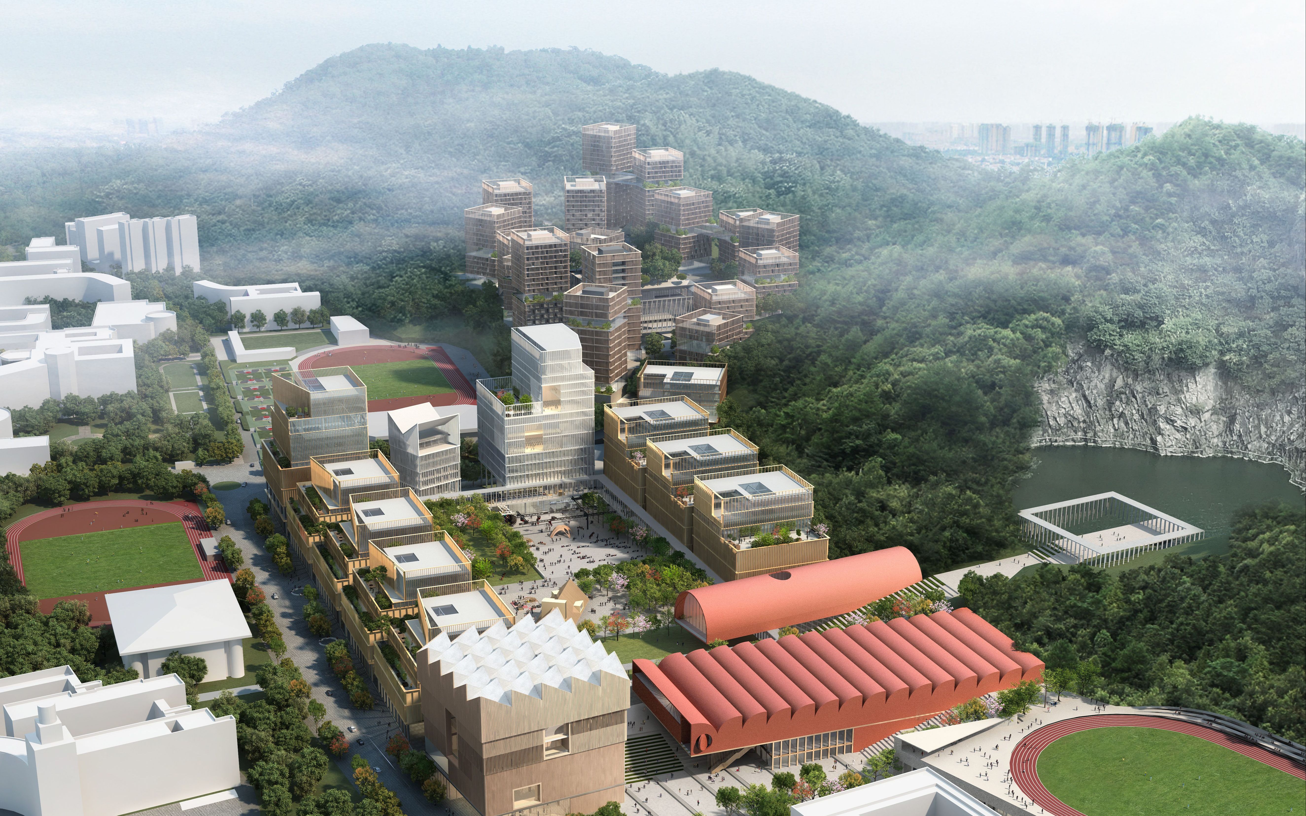 ...设计学院|“创新方园,山地聚落”来自怡境师有限公司/华南理工大学...