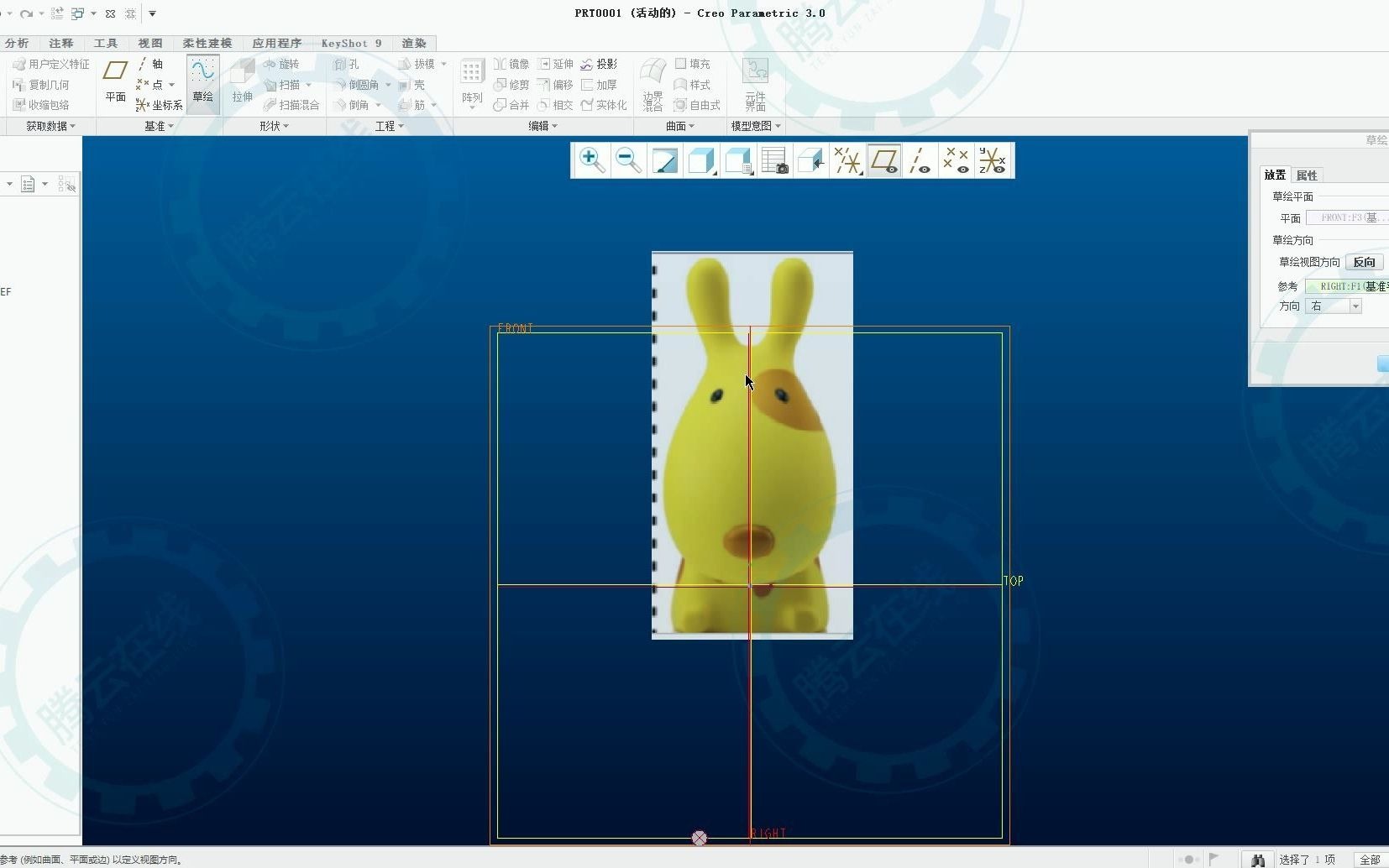 proe/creo/Ug/rhino/solidworks/CAD/狗头曲面建模